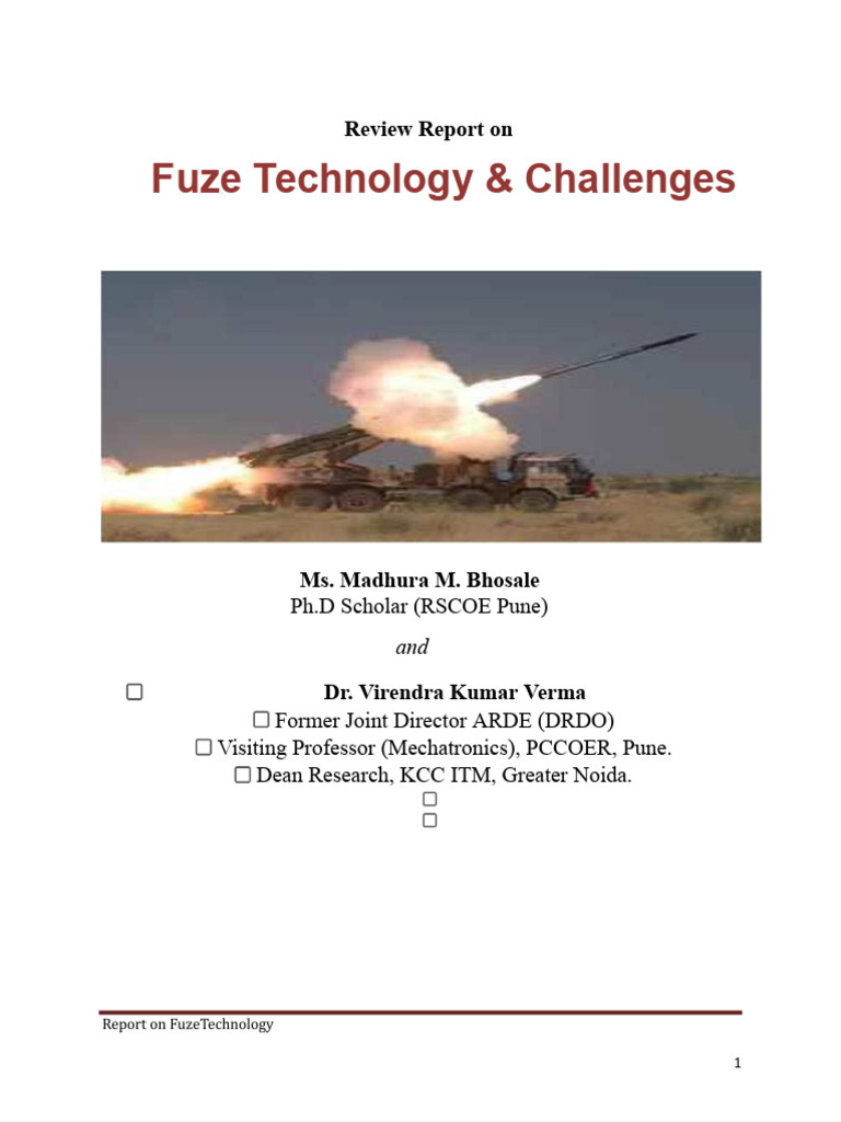 Fuze Technology: Overview and Challenges | PDF | Fuze