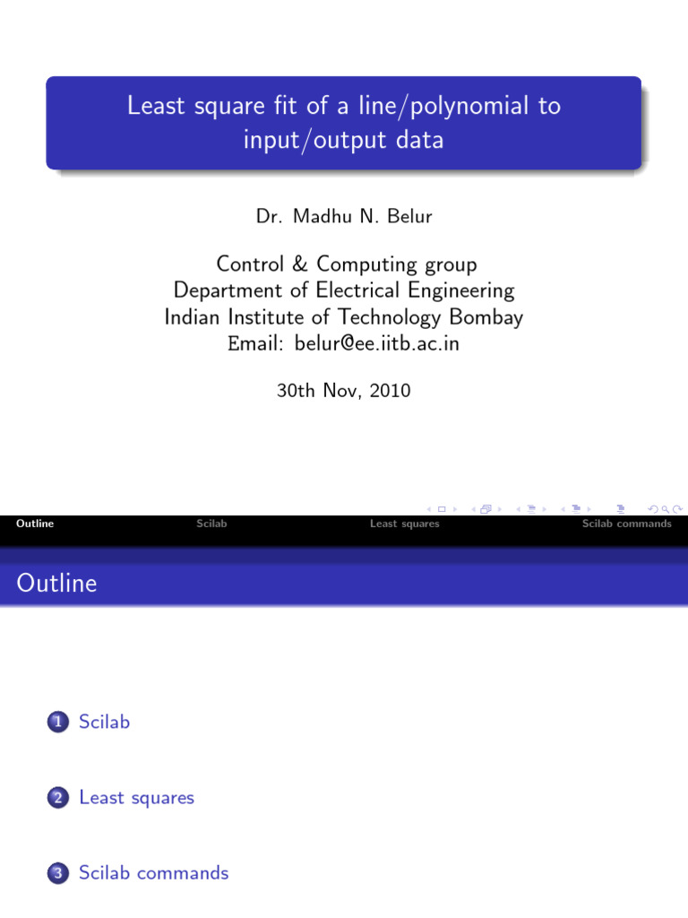 reglin_poly | PDF | Ordinary Least Squares | Least Squares