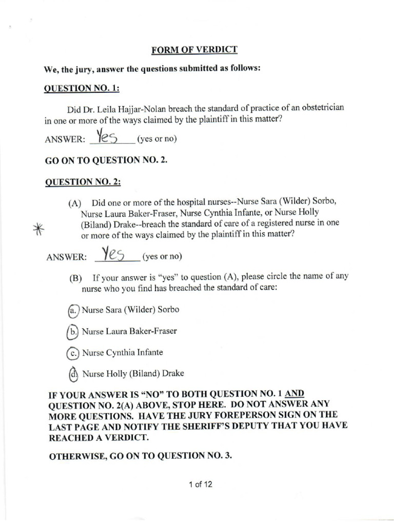 DRAKE - Verdict Form | PDF