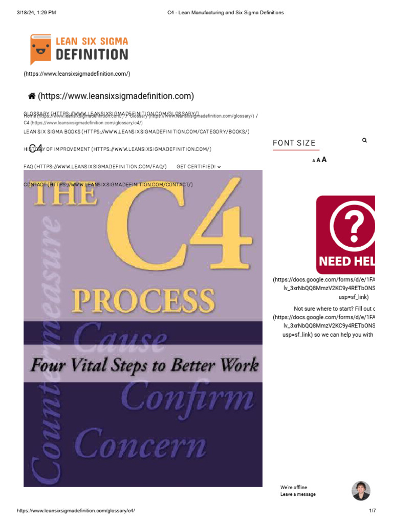 C4 - Lean Manufacturing and Six Sigma Definitions | PDF | Six Sigma