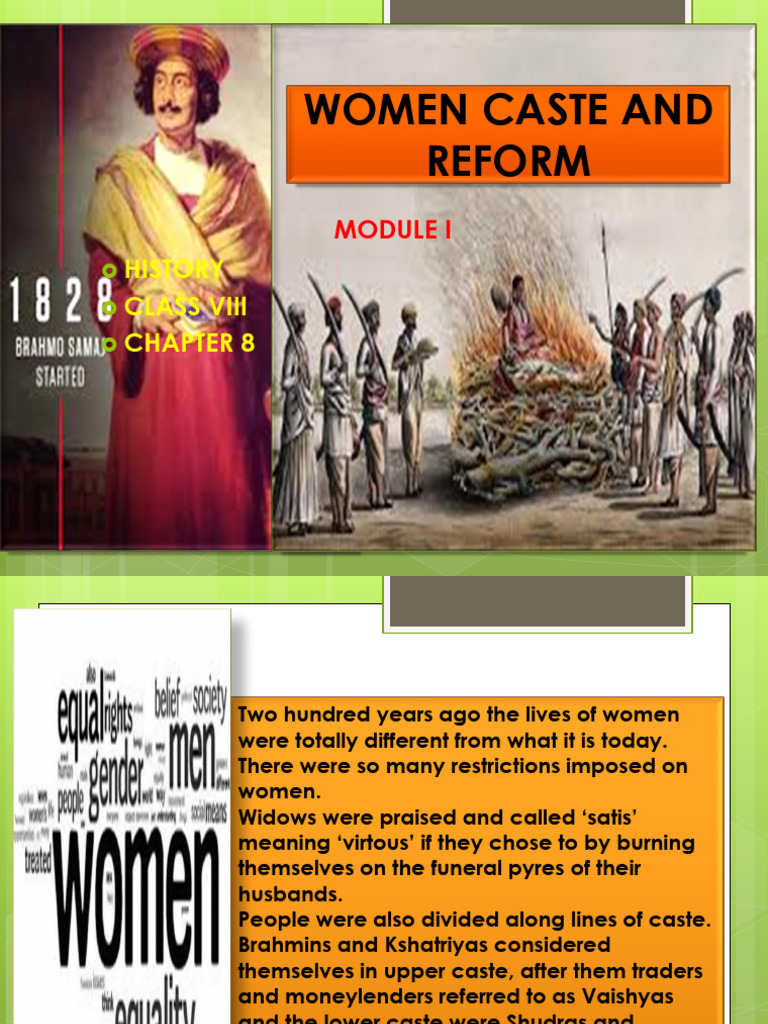 Viii His l08 m1 Women Caste Reform | PDF | Caste
