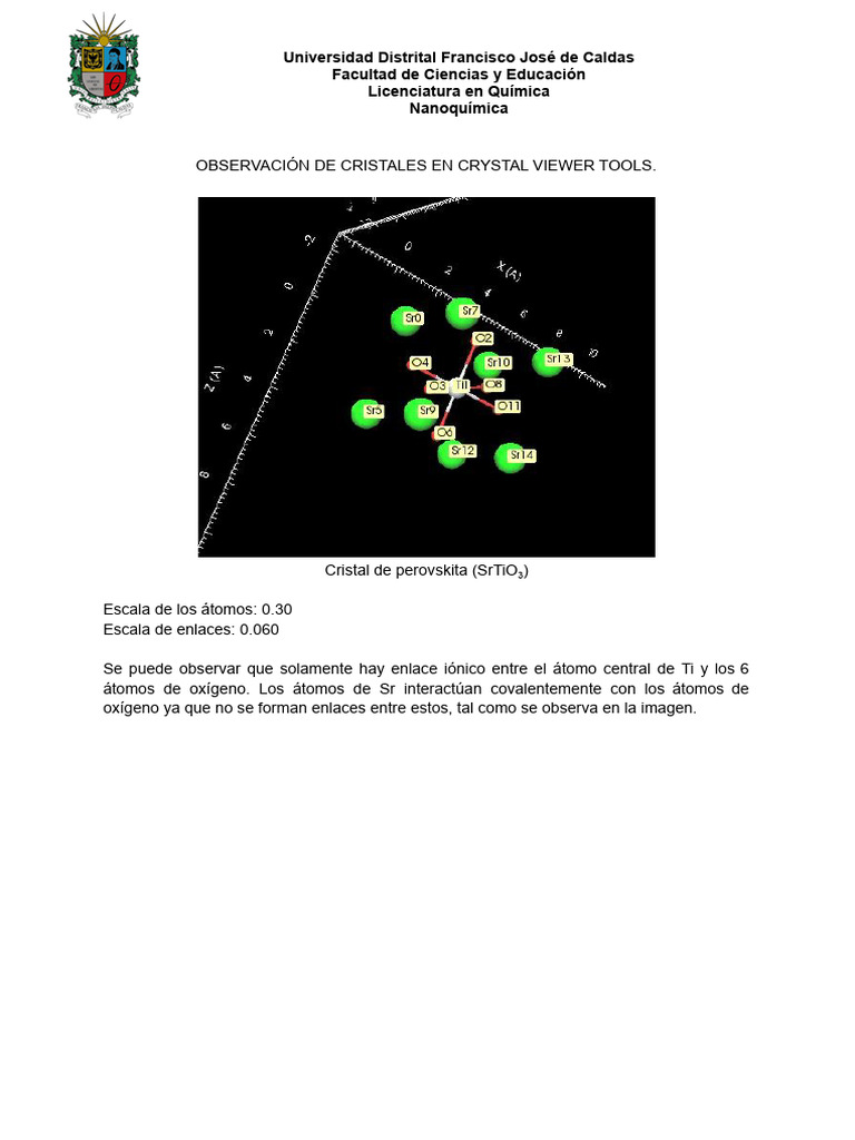 Observación de Cristales en Crystal Viewer Tools | PDF | Cristal ...