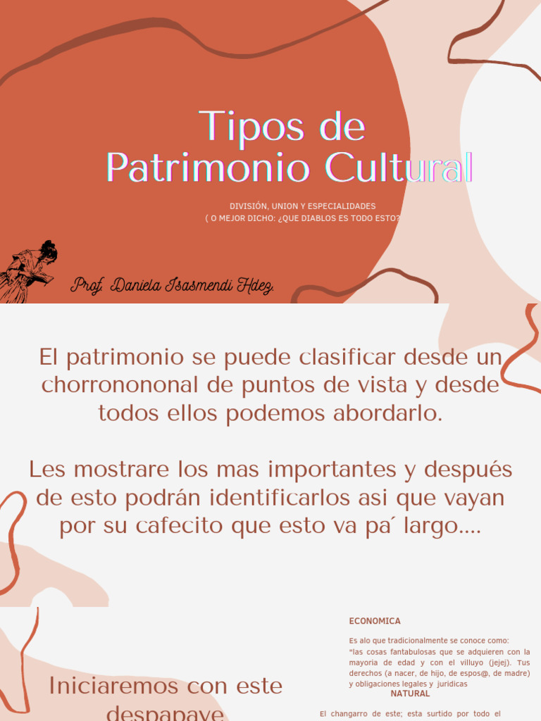 Clasificación del Patrimonio Cultural | PDF | Bienes (Ley) | Nación