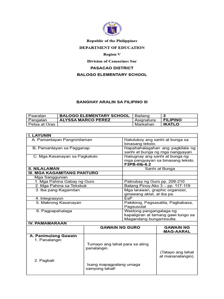 Alyssa Pre Final Demo Pdf