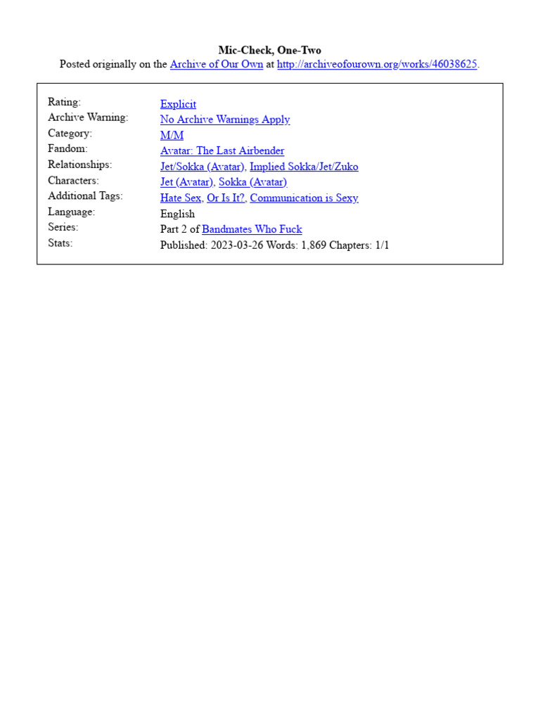 Mic Check One Two | PDF | Young Adult