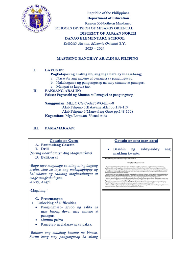 RUD's LEsson Plan Edited | PDF