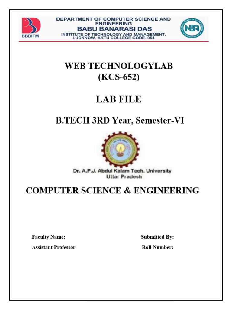WT Lab File | PDF | World Wide Web | Internet & Web