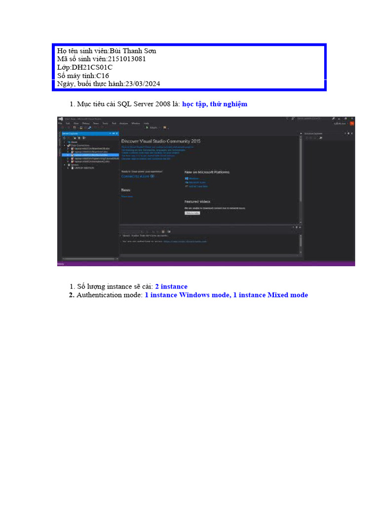 DB LAB01 BuiThanhSon 31013081 | PDF