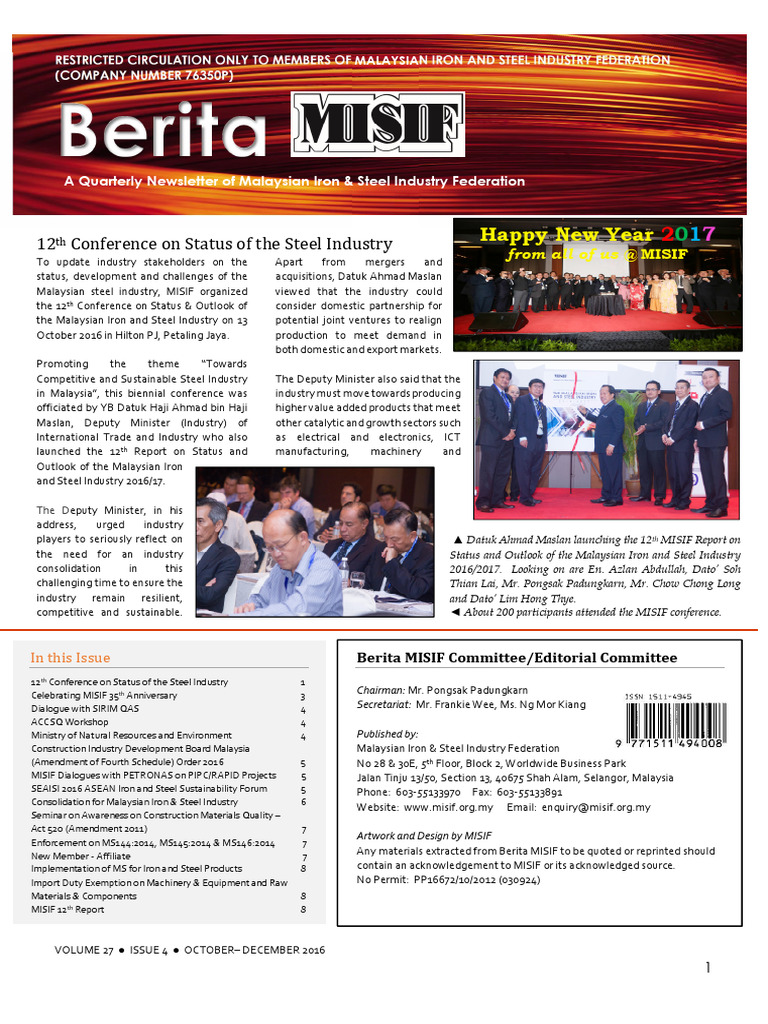 Berita MISIF Vol. 27 Issue 4 | PDF | Economies