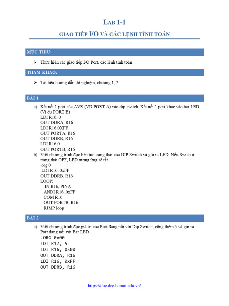 Prelab 1 TNG Vi X Lý | PDF