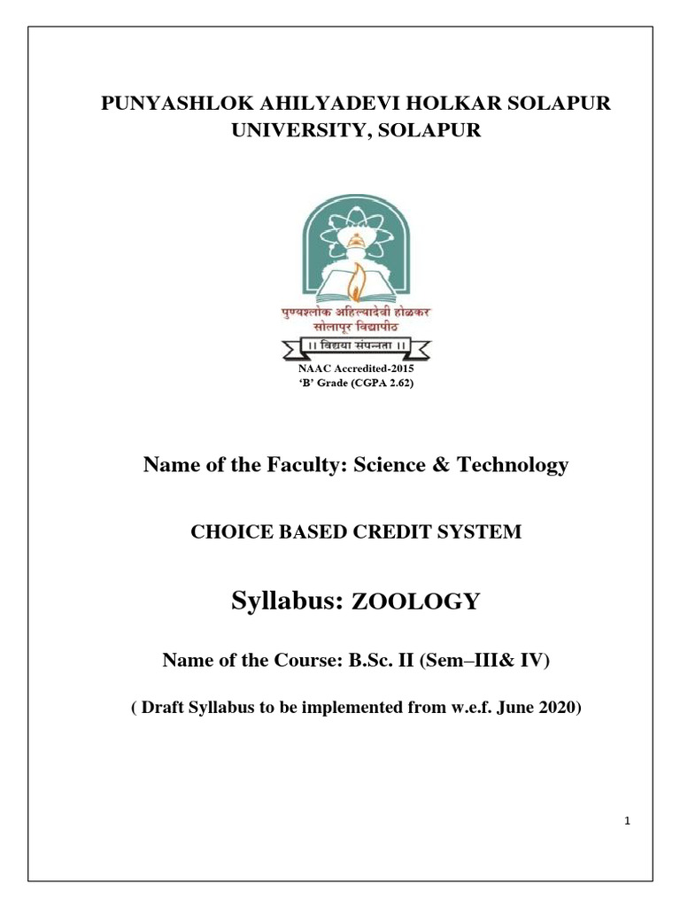 BSC II Zoology Syllabus 08072020 | PDF | Muscle | Cell Nucleus