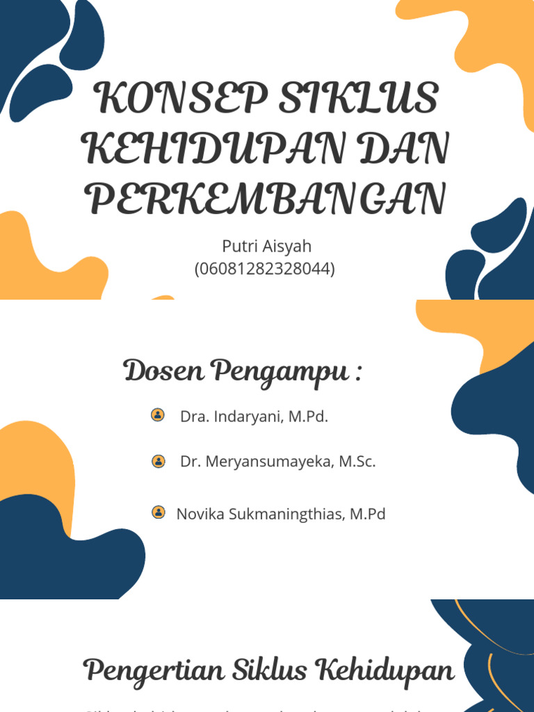 Siklus Kehidupan Manusia: Teori Freud & Erikson | PDF