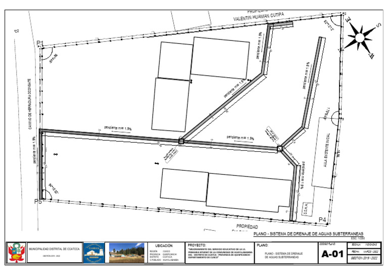 Plano Sistema de Drenaje-Ploteo A-3 | PDF