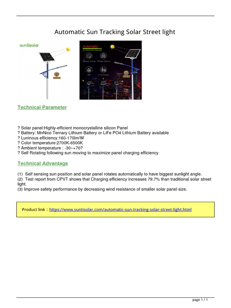 Automatic Sun Tracking Solar Lights | PDF | Science & Mathematics ...