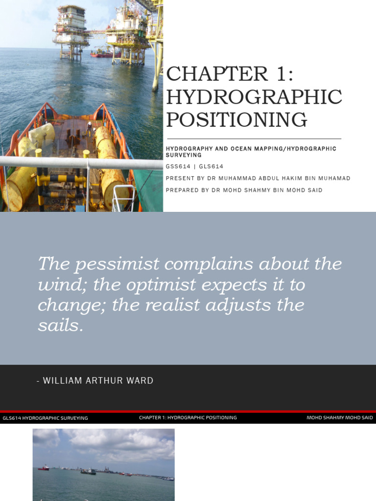 GSS614 - GLS614 - CHAPTER 1A - Hydrographic Positioning | PDF | Surveying | Navigation