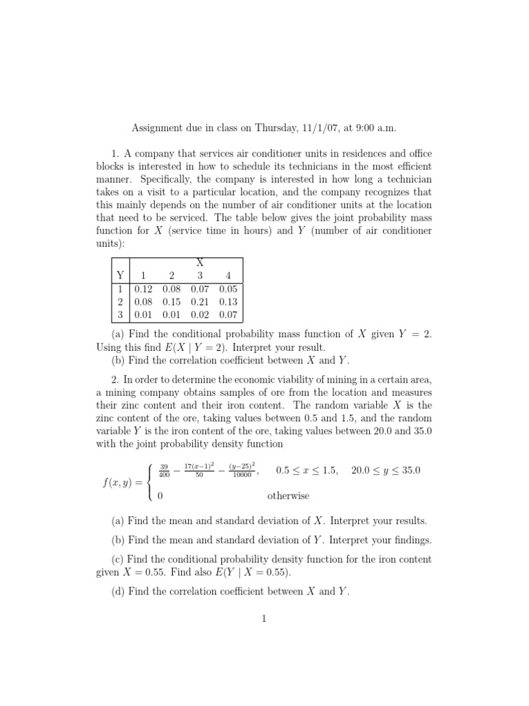 M 2 Takehomefà | PDF | Standard Deviation | Probability Density Function