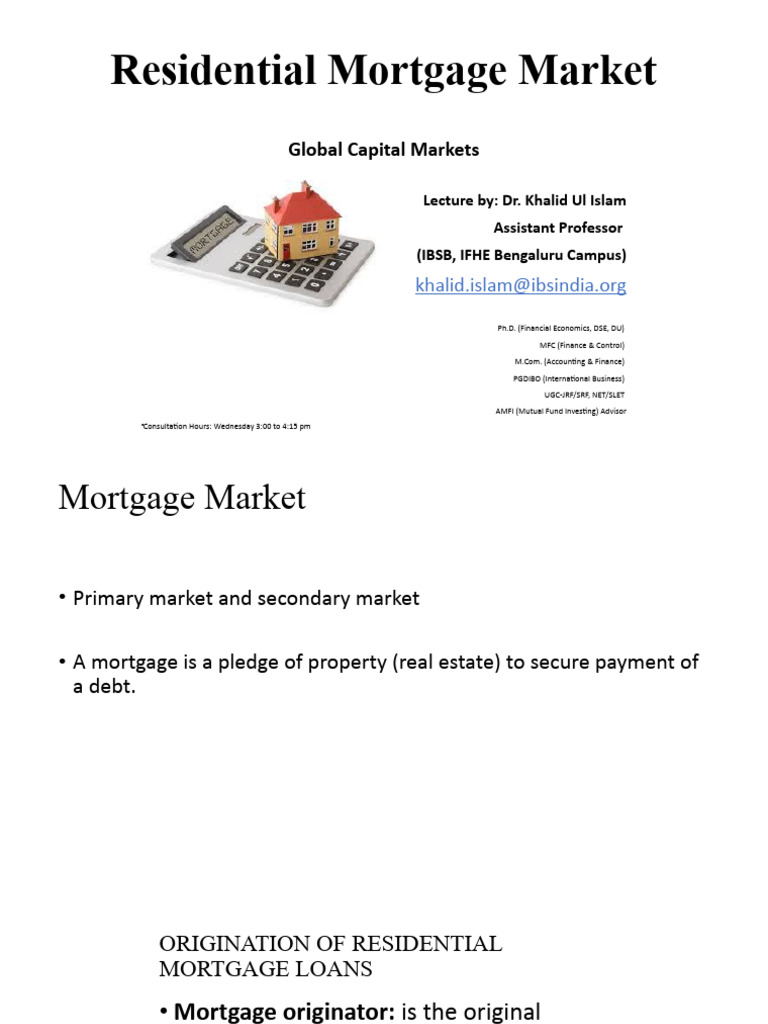 GCM-Residential Mortgage Market | PDF | Mortgages | Loans
