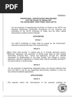 CEPT-AFTA Form D Certification Guide | PDF | Customs | Social Institutions