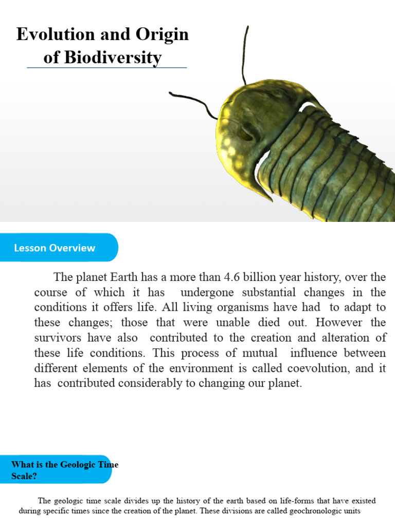 Evolution and Origin of Biodiversity | PDF | Biology | Natural Sciences