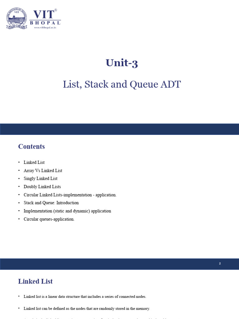 3. List, Statck and Queue ADT (1) | PDF | Pointer (Computer Programming) | Software Engineering