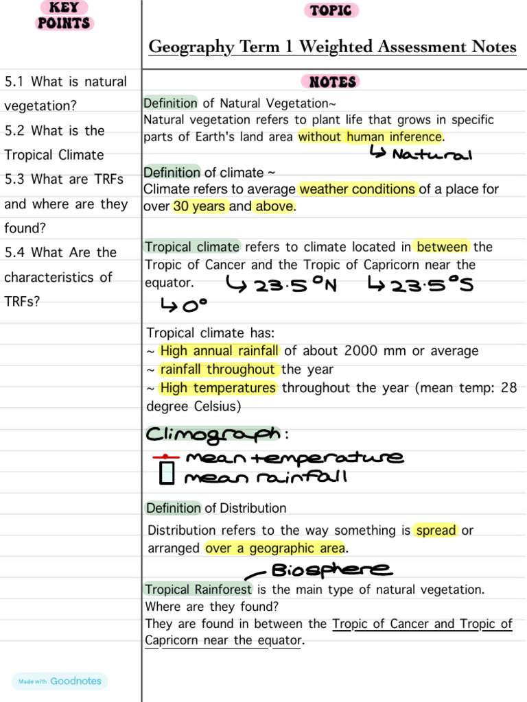 Tropical Rainforest Notes | Download Free PDF | Rainforest | Tropics