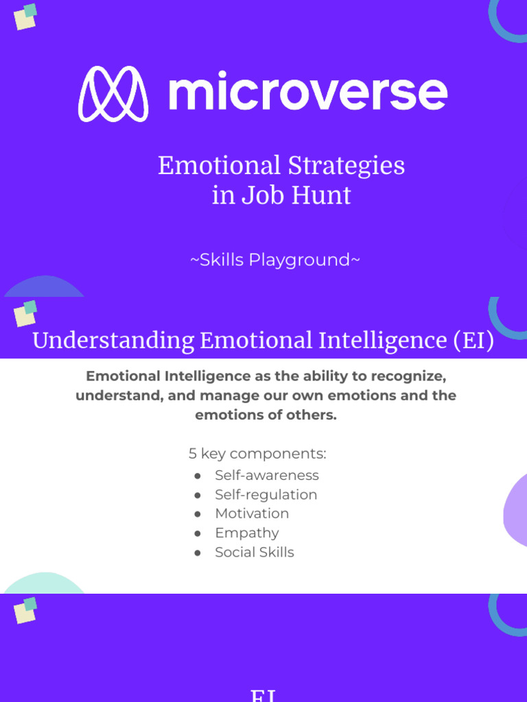 Emotional Intelligence in Job Hunting | PDF | Thought | Emotions