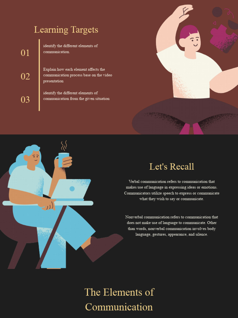 Elements of Communication Presentation | PDF | Communication ...