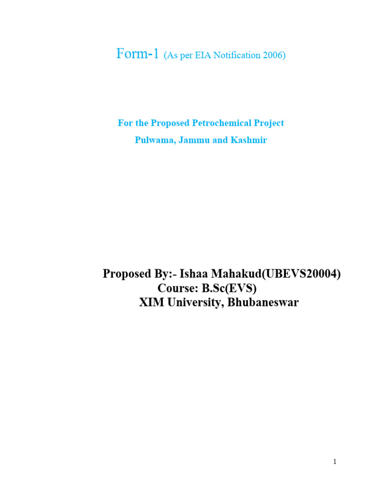 EIA Report | PDF | Waste | Sewage Treatment