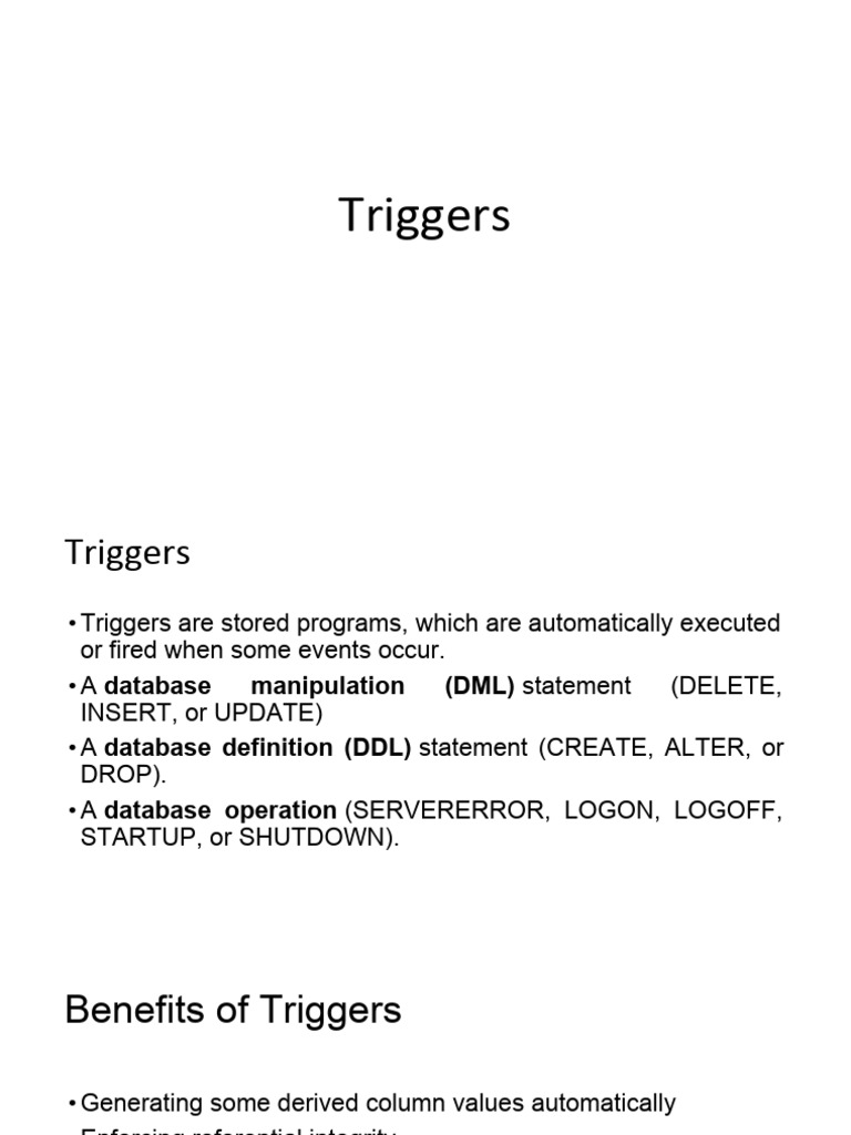 14.1 Triggers | PDF