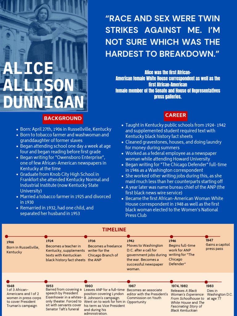 alice allison dunnigan | PDF | Politics Of The United States | American ...