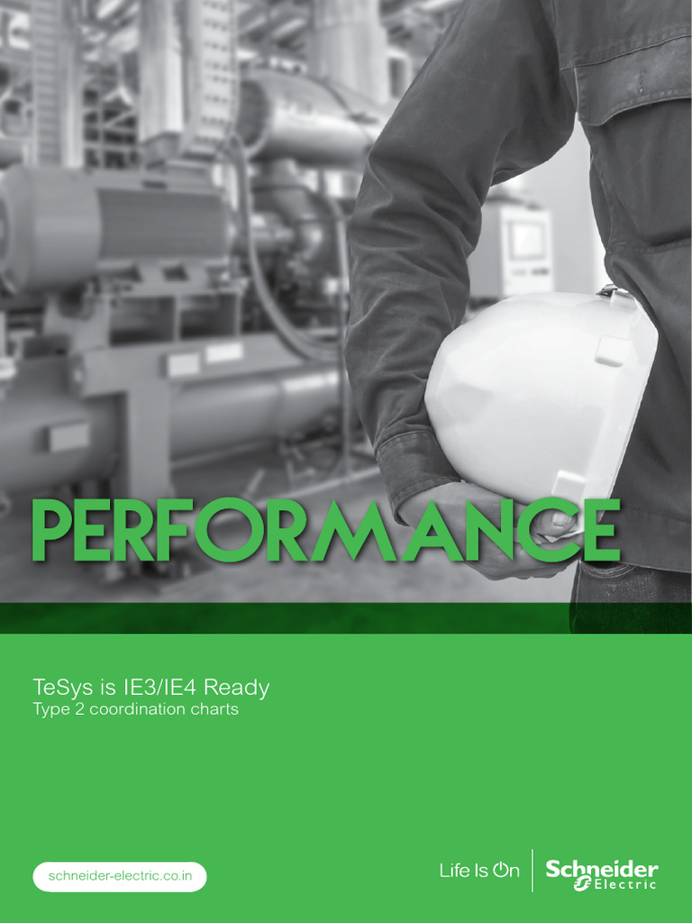 Tesys Selection Guide Ie3 Ie4 Type 2 Coordination Charts Pdf Relay Electrical Equipment