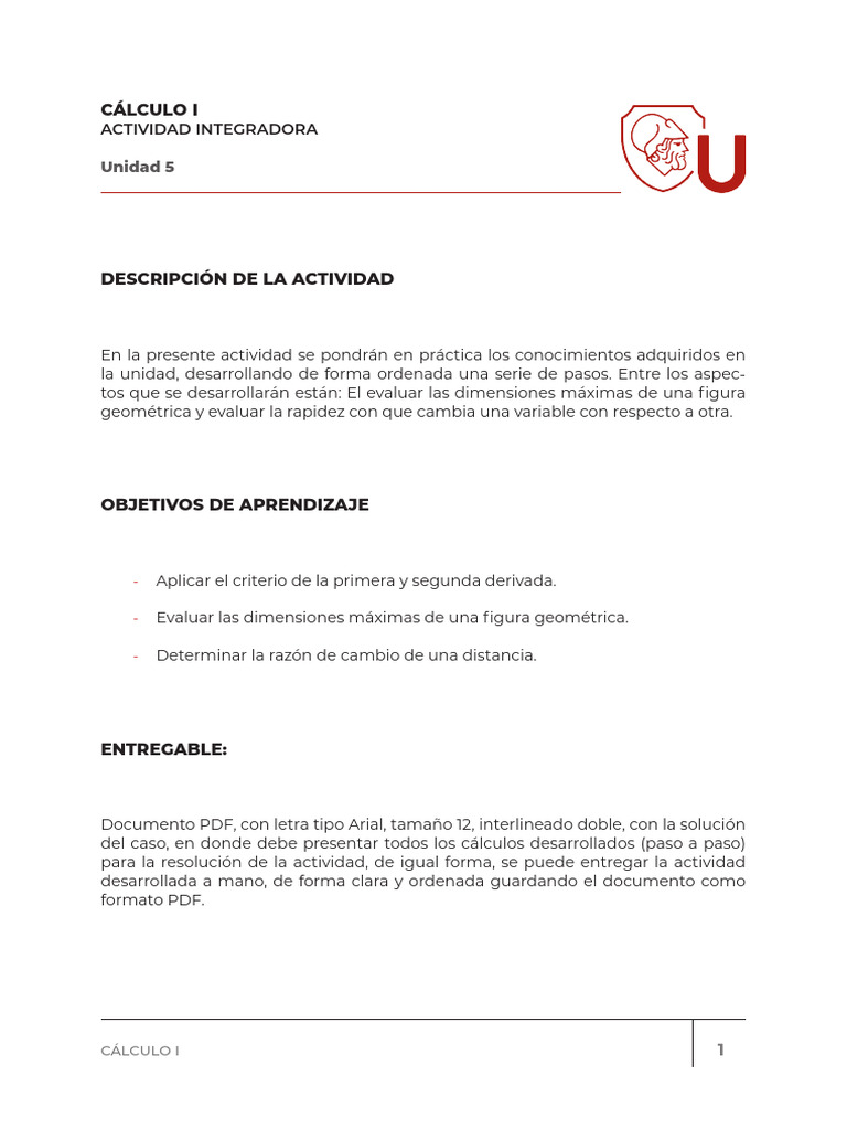 AI Cálculo I U5 | PDF