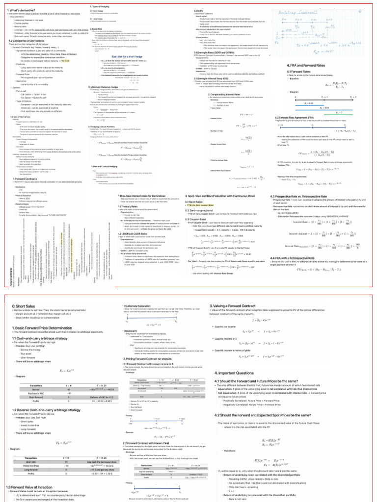 FIN413 Cheatsheet | PDF
