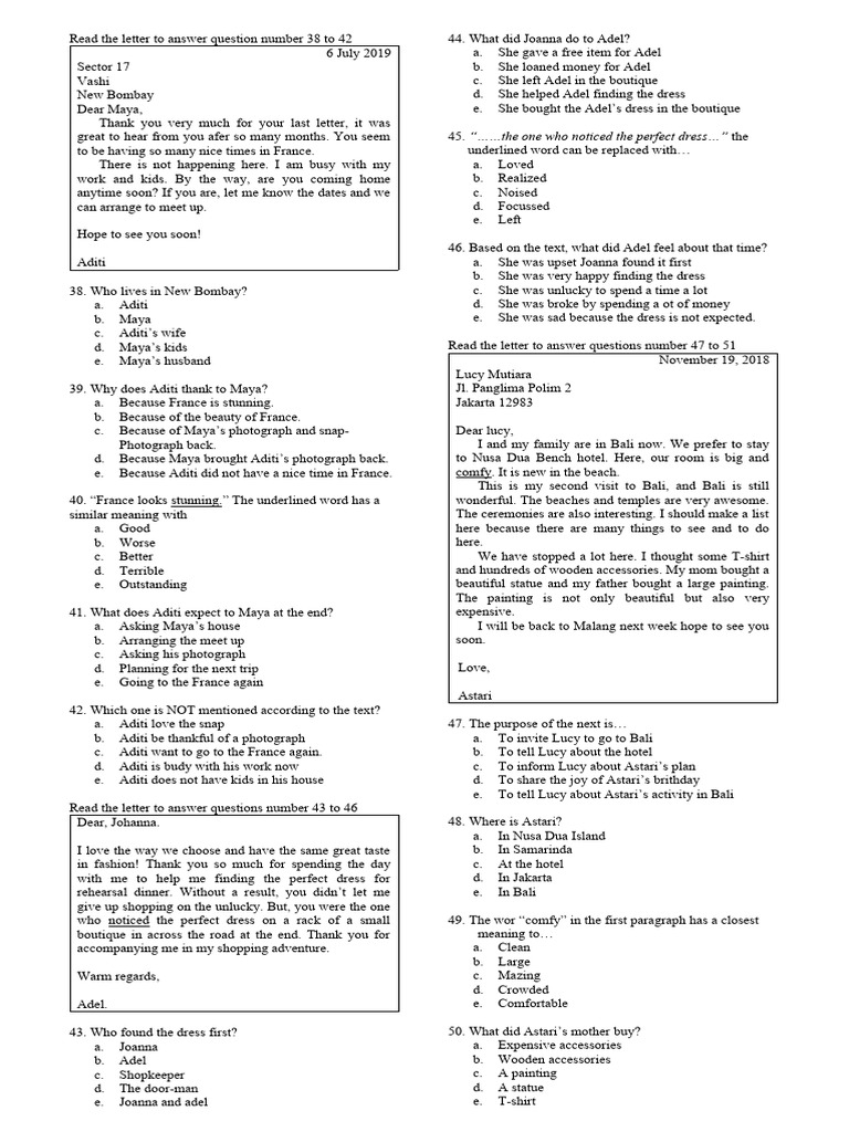 Personal Letter 38-67 | PDF