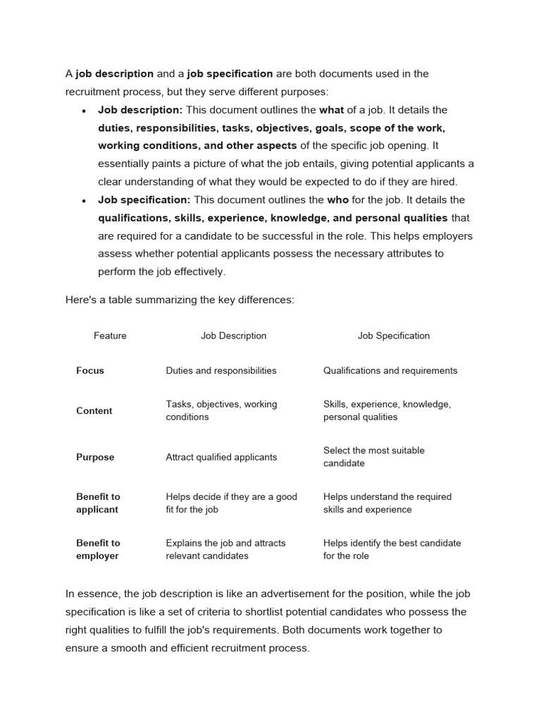 HRM JD & JS Info | PDF | Commercial Property | Market (Economics)