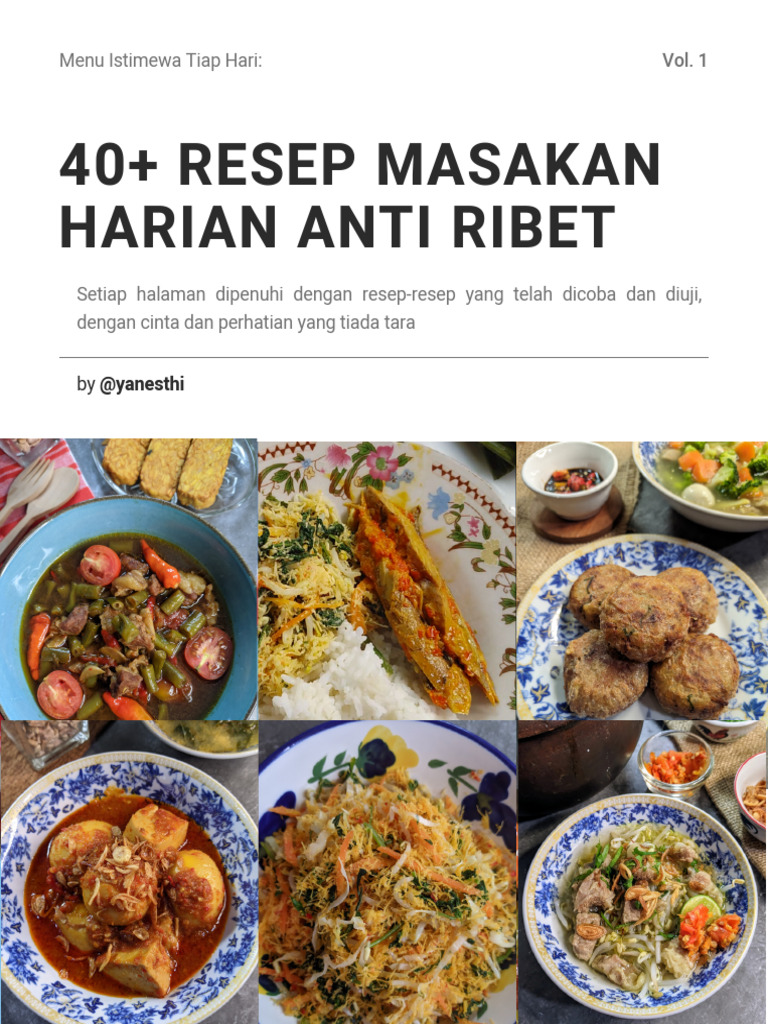 40+ Resep Masakan Harian Sederhana | PDF