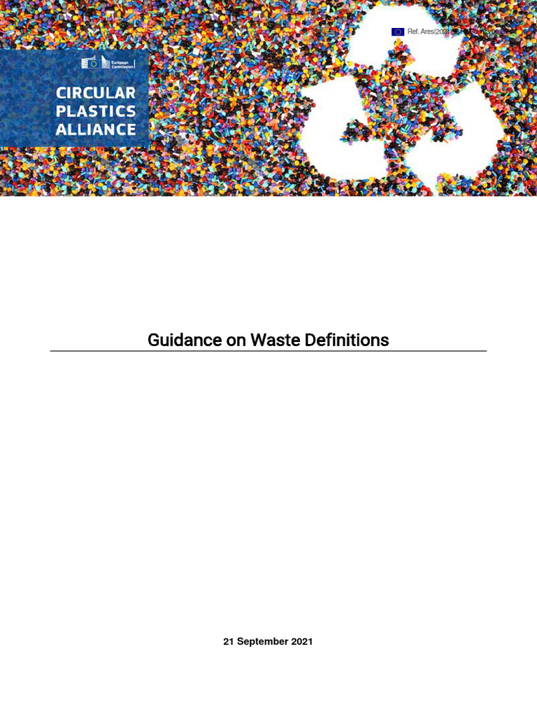 CPA Guidance Document On Waste | PDF | Recycling | Waste