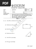 Grade 7 Math Exam Prep | PDF | Mathematics
