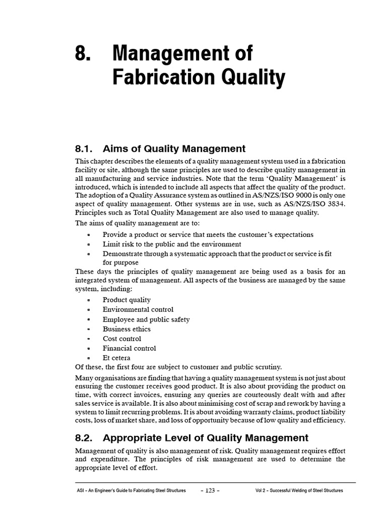 Management-of-fabrication-quality_bk206 | PDF | Iso 9000 | Quality ...