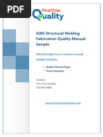 Aisc Audit Checklist For QC Manager | PDF | Welding | Construction