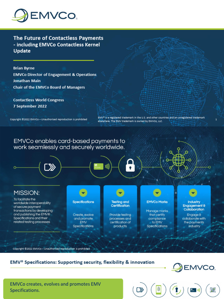 Emvco Keynote The Future of Contactless Payments Slides 001 | PDF | Emv ...