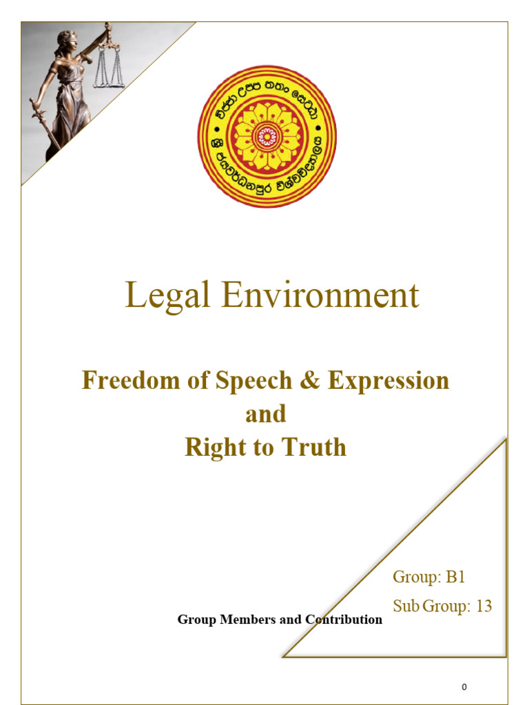 Law Final | PDF | Freedom Of Speech | Human Rights