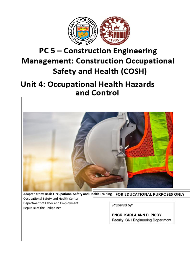 Occupational Health Hazards | PDF | Housekeeping | Force