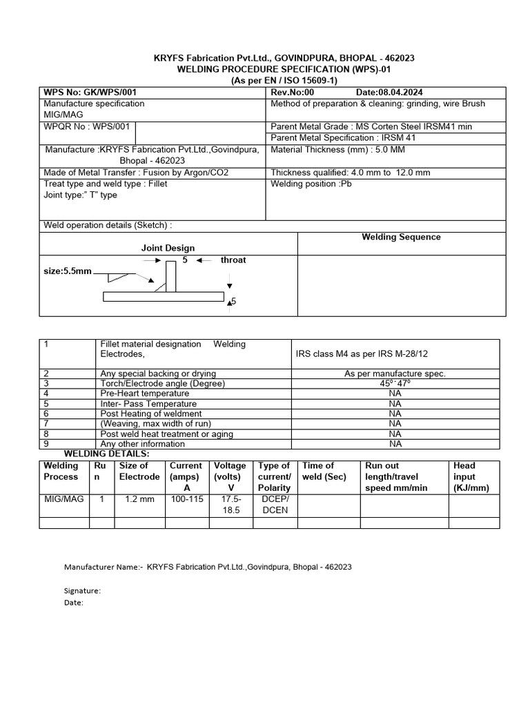 Welding Procedure Qualification Record | PDF | Welding | Construction