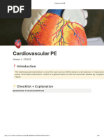Cardiovascular Examination OSCE Checklist Geeky Medics | PDF ...