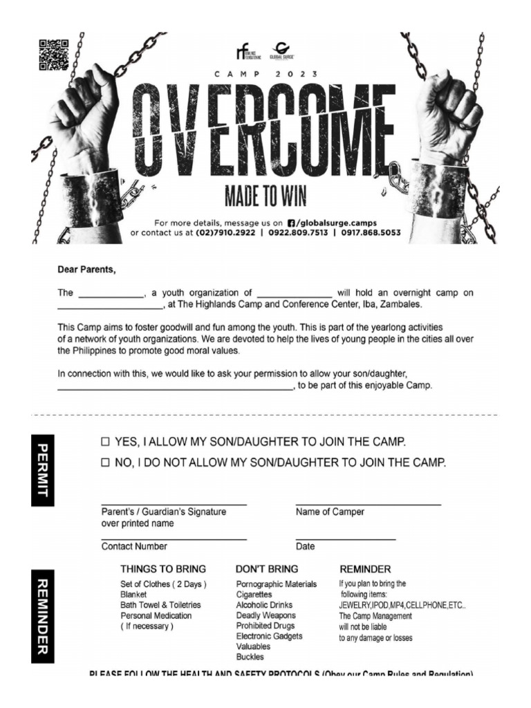 Camp Letter | PDF