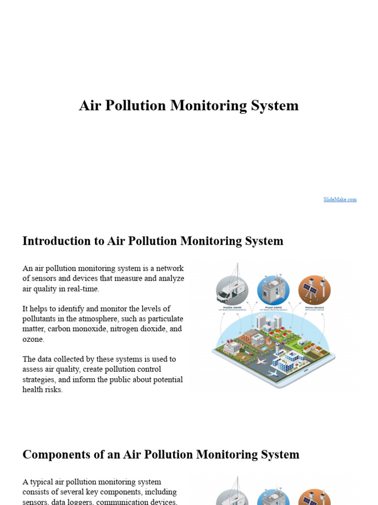Air Pollution Monitoring System New1 | PDF | Air Pollution | Atmosphere ...