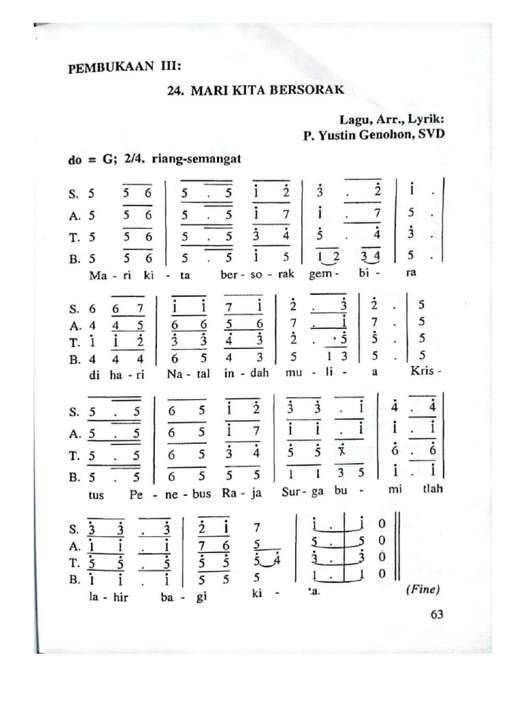 Mari Kita Bersorak | PDF