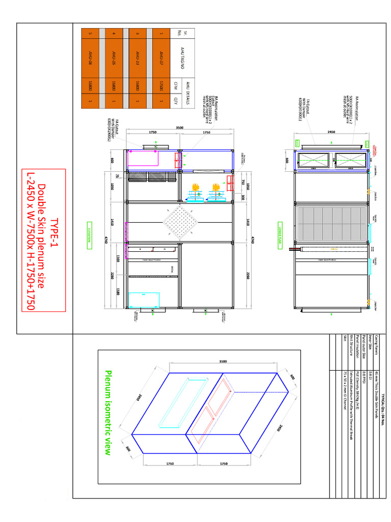 Ahu Plenum - Type-1 | PDF