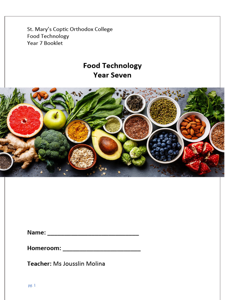 Year 7 Food Safety Guide | PDF | Food Energy | Nutrition